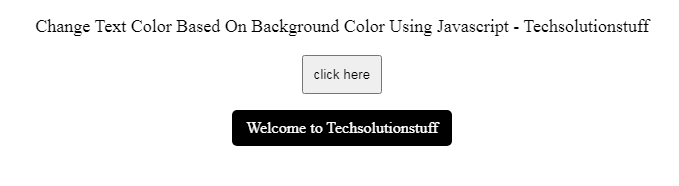 Change Text Color Based On Background Color Using Javascript